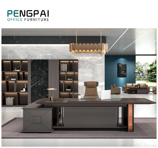 Custom Modern Luxury Wood Office Table Furniture Modular L Shaped CEO ...