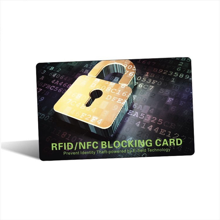 13.56mhz NFC RFID Blocking Card Blocker Custom Printed PVC Signal ...